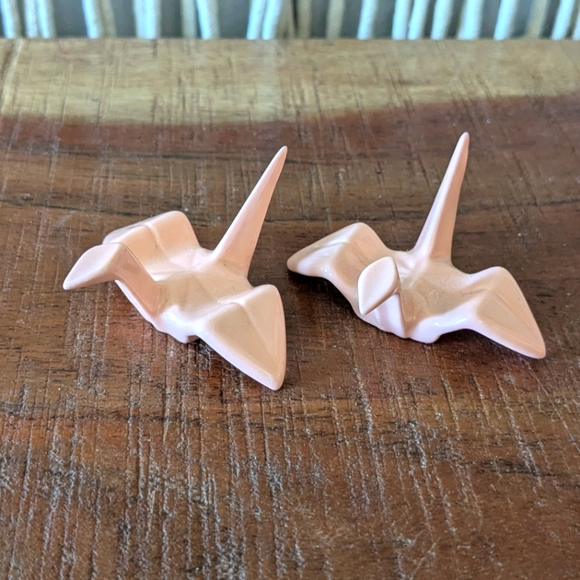 Kitchen | Origami Crane Chopstick Rest Pink Ceramic | Poshmark